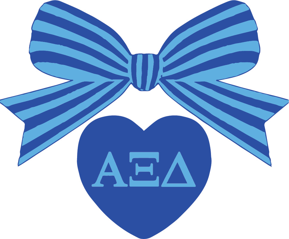 Alpha Xi Delta BOW-DACIOUS Decal – Over The Moon Greek