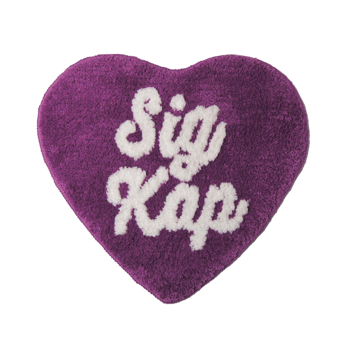 Sig Kap Heart Mini-Rug – Over The Moon Greek