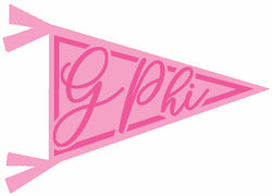G Phi SPIRIT PENNANT Decal – Over The Moon Greek