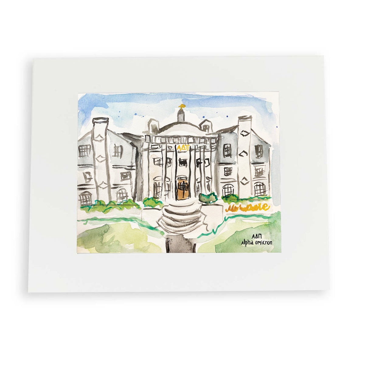 OKSU Sorority House Print | Over The Moon Greek