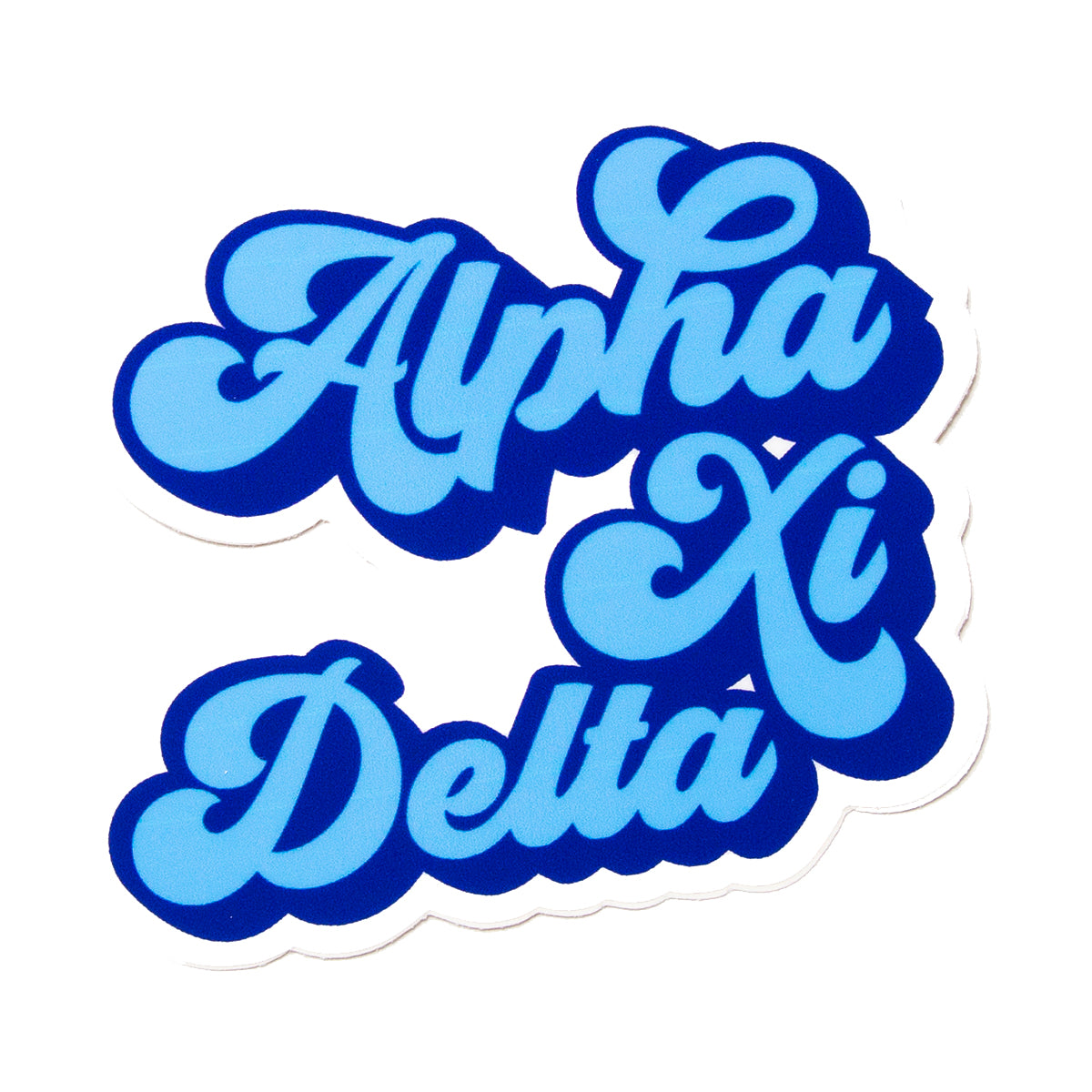 Alpha Xi Delta RETRO Decal – Over The Moon Greek