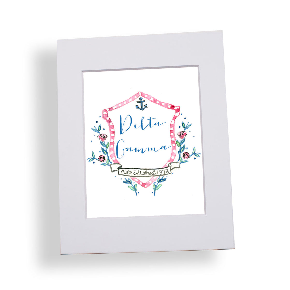 Delta Gamma MOTIF Matted Print – Over The Moon Greek