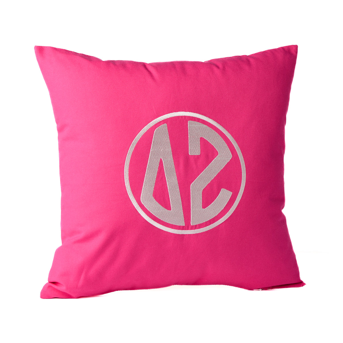Delta Zeta Circle Monogram Pillow – Over The Moon Greek