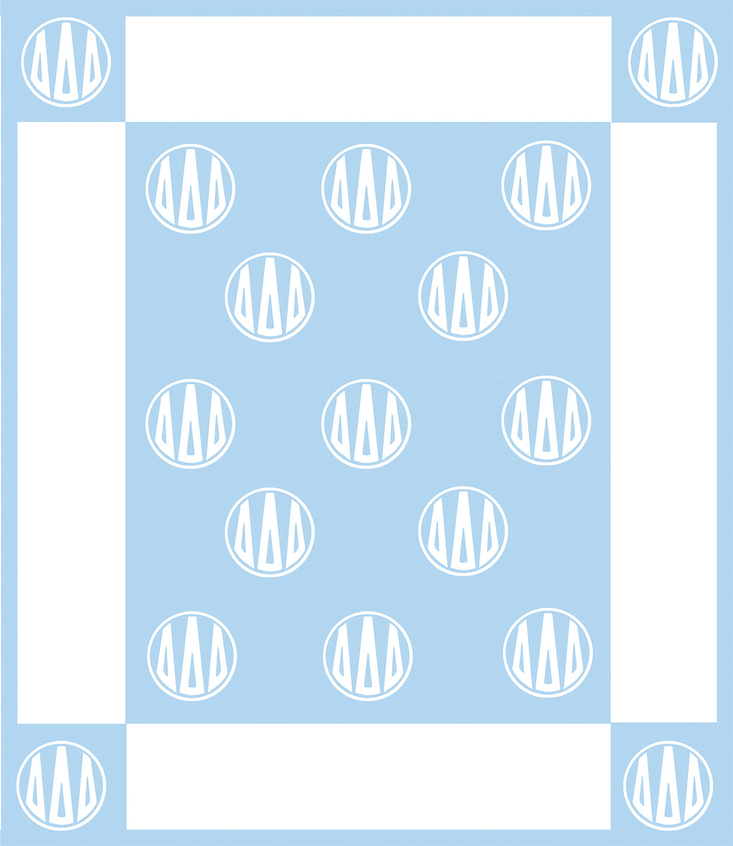 Tri-Delta Circle Monogram Blanket – Over The Moon Greek